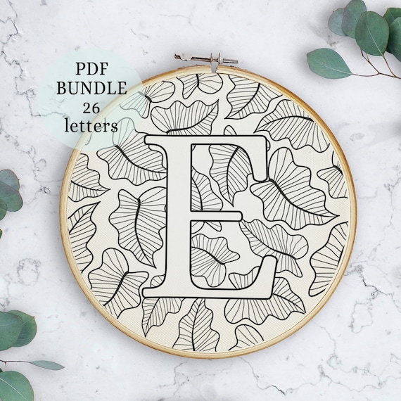 Embroidery Letter Patterns Learn How To Embroider Letters On