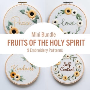 Fruits of the Spirit Hand Embroidery Pattern: Christian Floral Decor ...