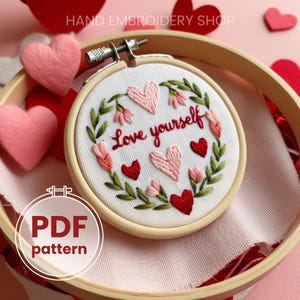 Valentine Hand Embroidery Designs, Cute Couple Motifs, Love Quotes in ...