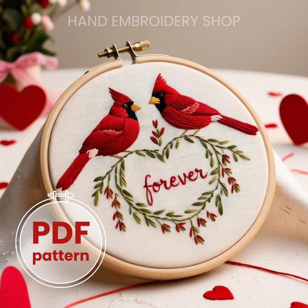 Love Embroidery Templates, Romantic Craft Ideas, Heart-themed Patterns ...