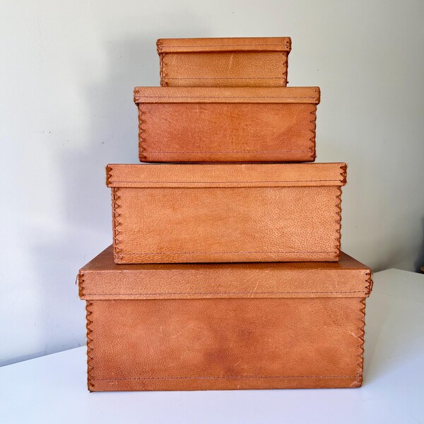 Leather Storage Box - Etsy