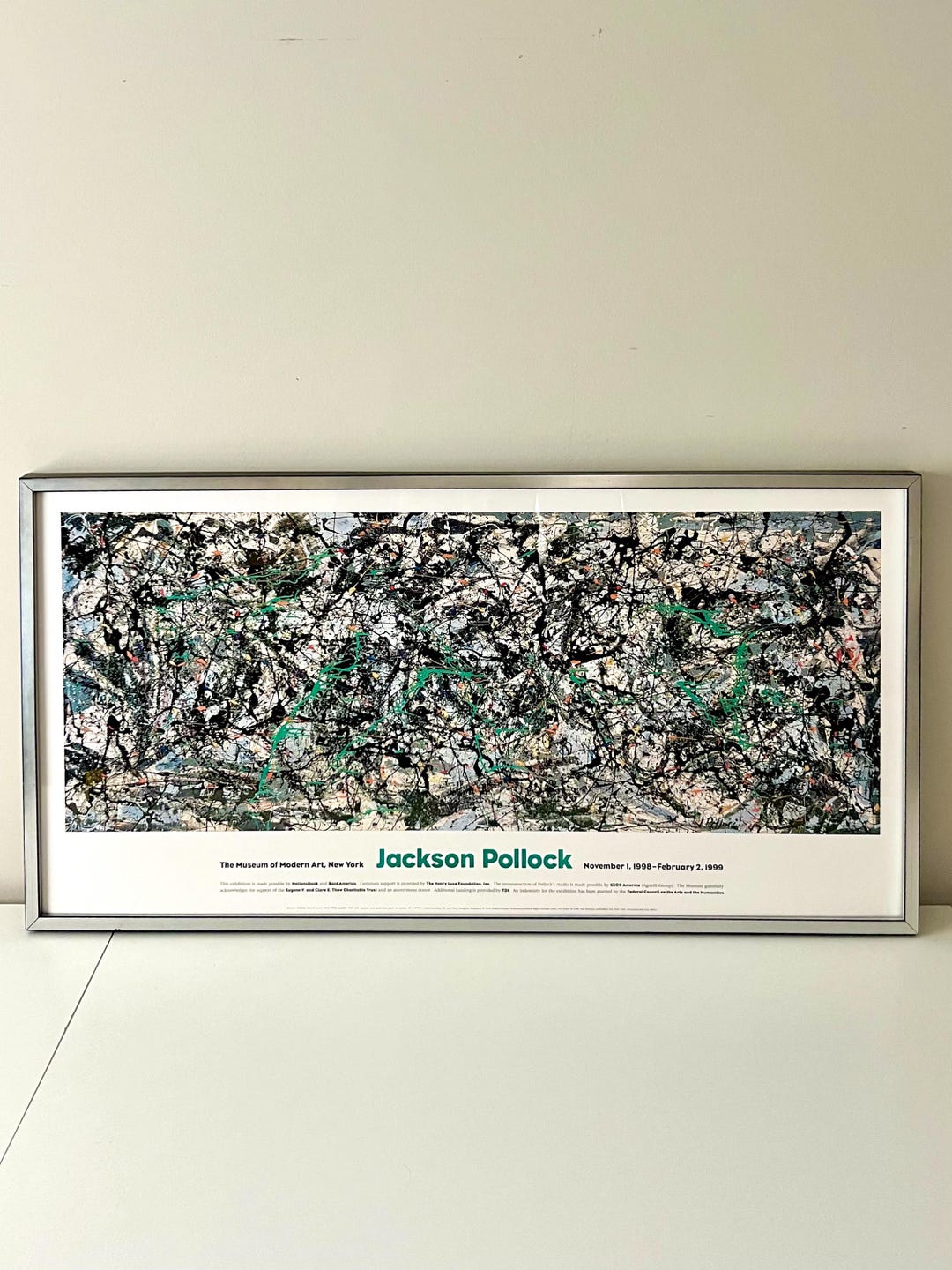 Jackson Pollock MOMA 1998 "lucifer" Framed Lithograph, Abstract ...