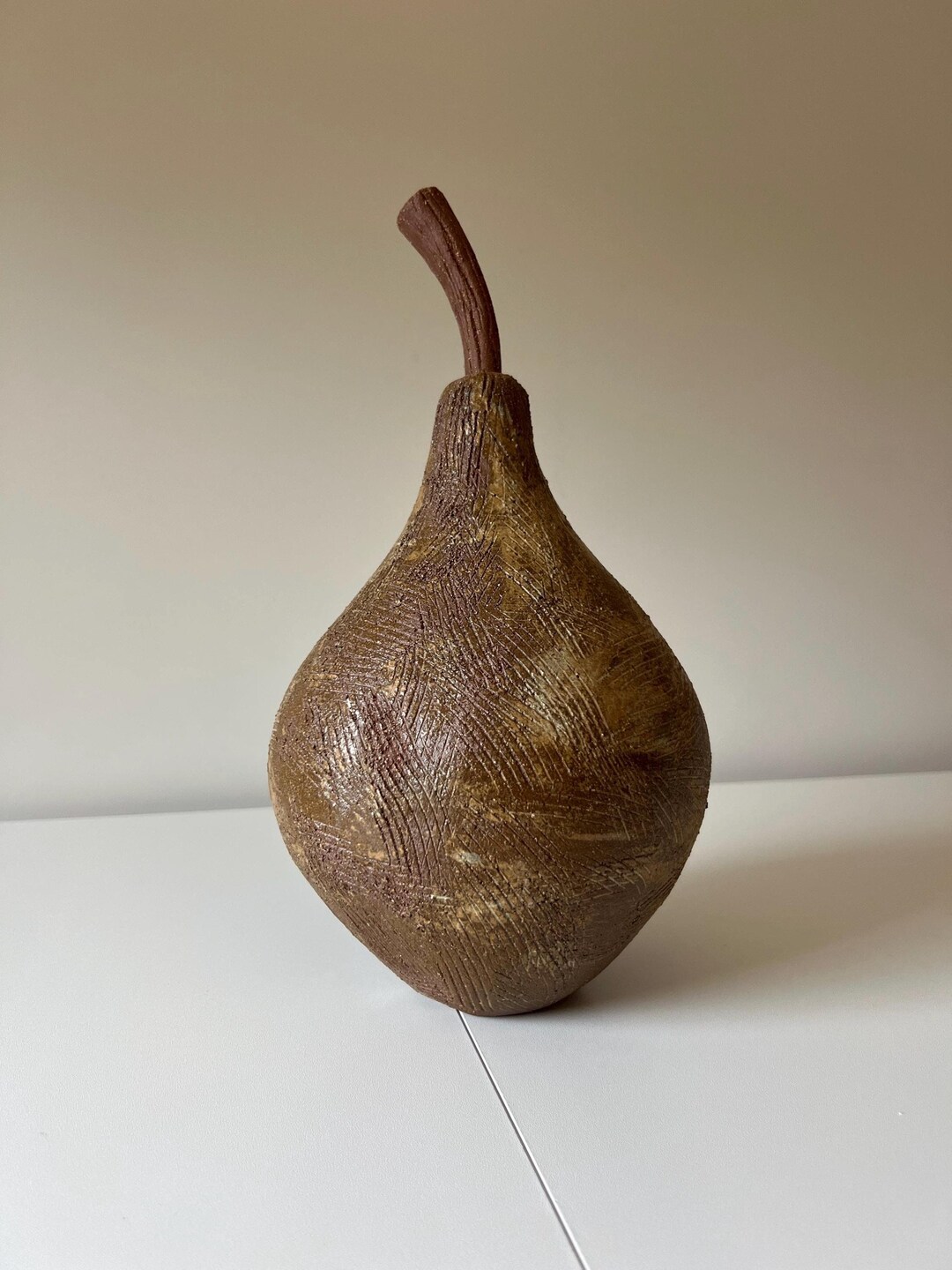 Large Handmade Pear Pottery Sculpture, Art Pottery - Etsy