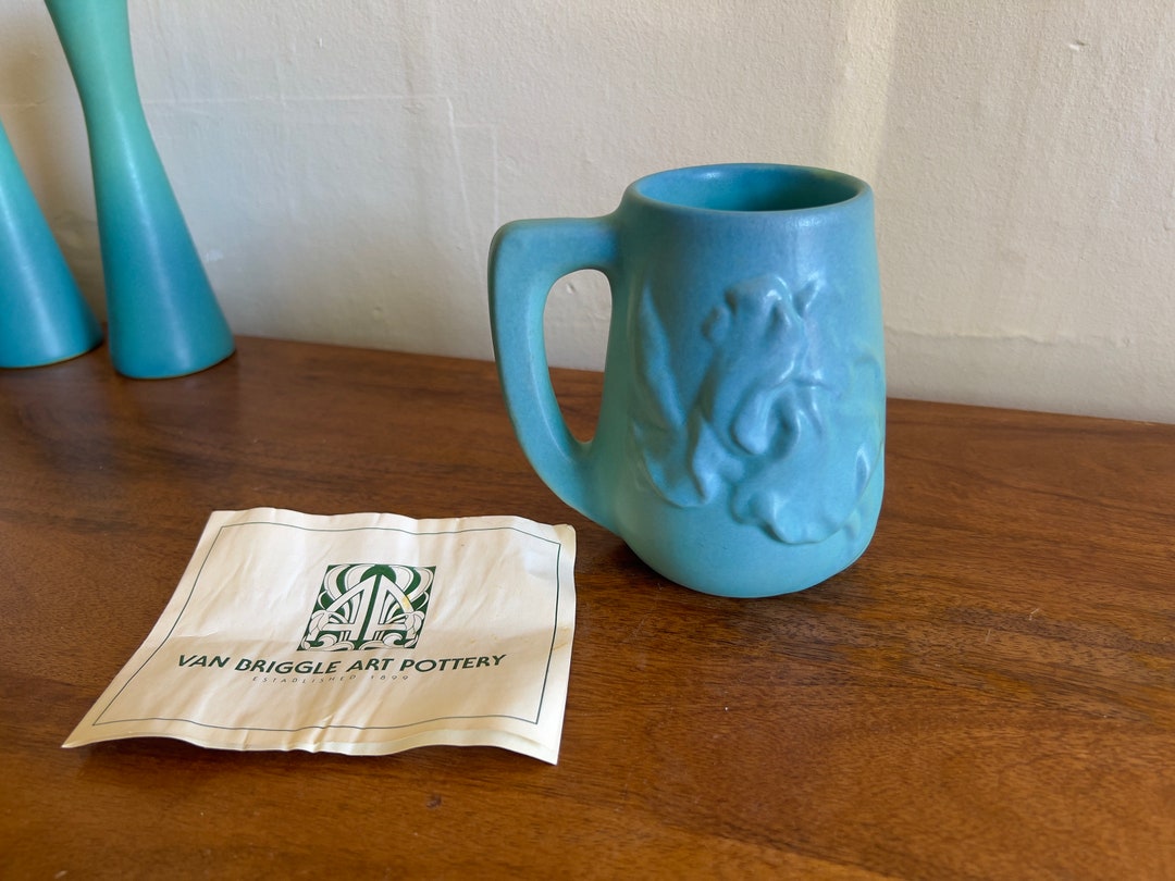 Van Briggle Ming Blue Turquoise Limited Edition Centennial Mug Iris ...