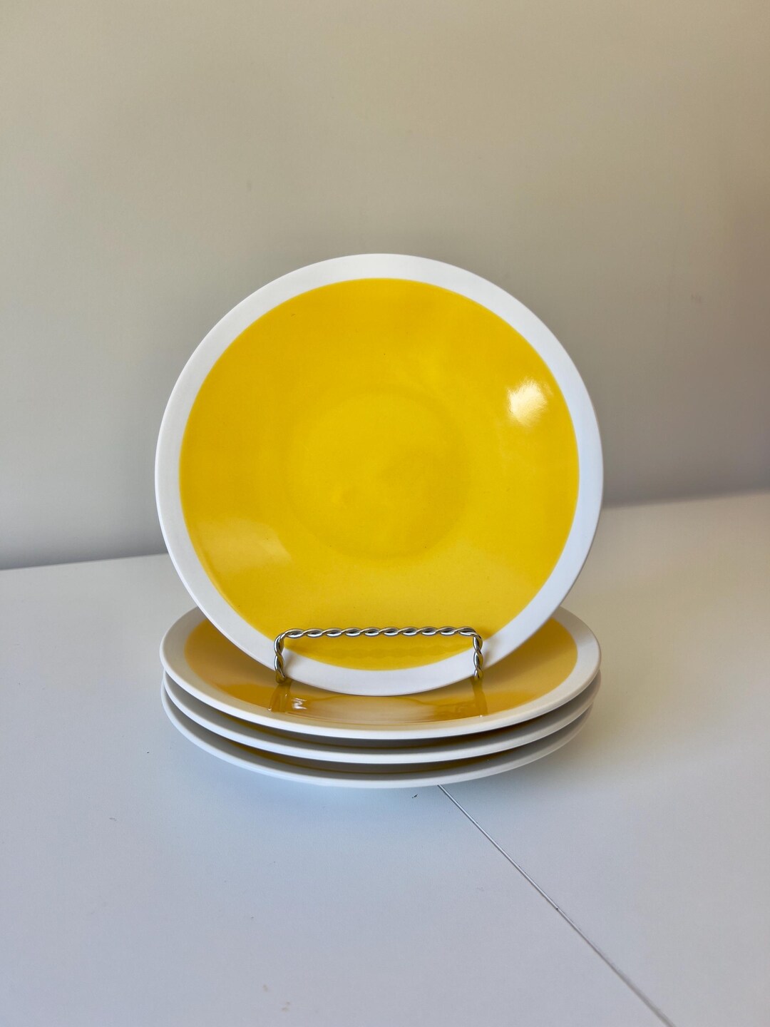 Lemon for Noble Excellence Set of Four Stoneware Salad Plates - Etsy