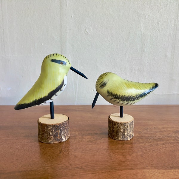 Carved Shore Birds - Etsy
