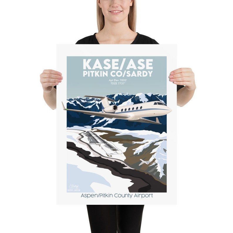 Gulfstream IV Poster With KASE/ASE - Etsy
