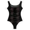 Vampire Art Gothic Elegance Mesh One-piece Swimsuit Roses - Etsy