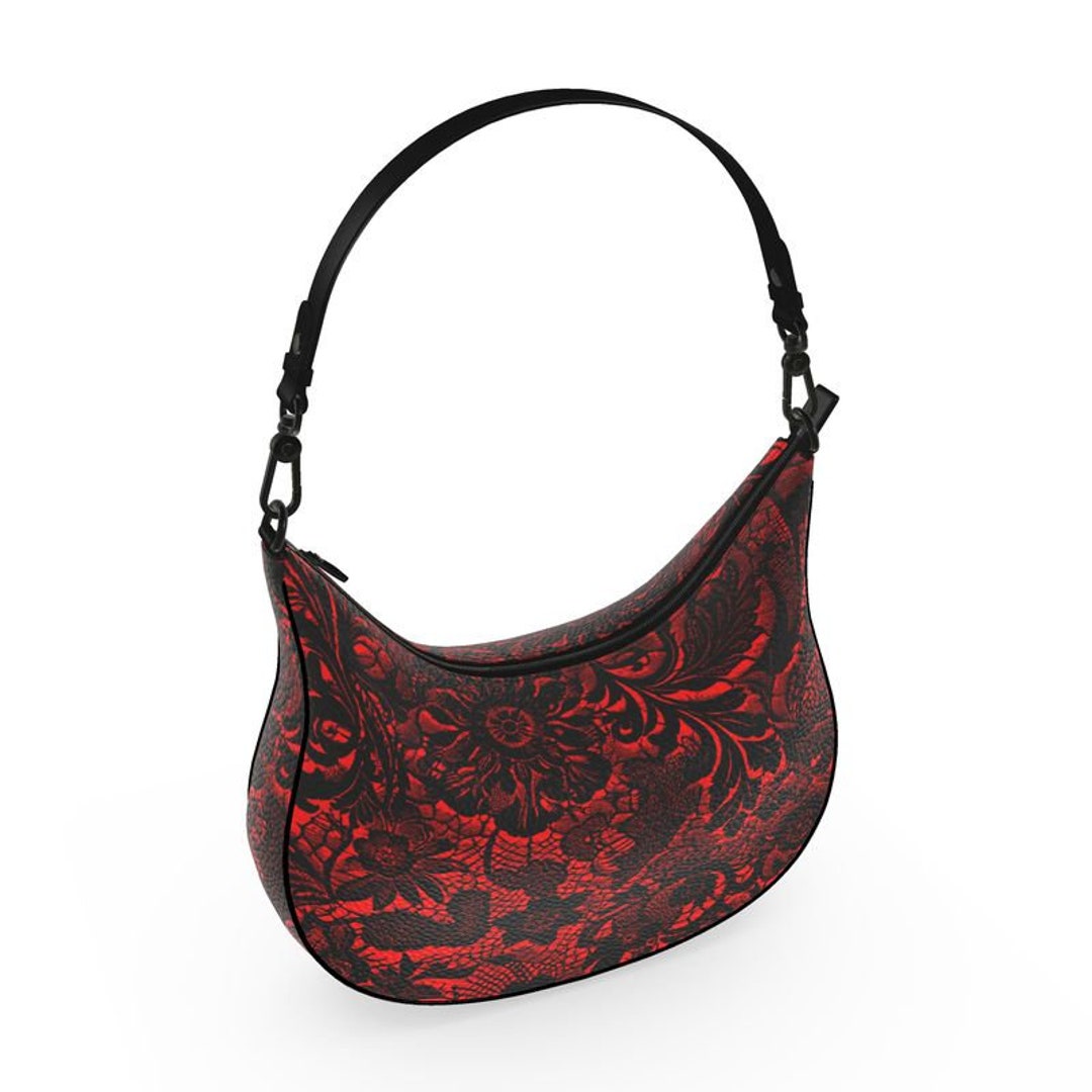 Vampire Art Red Devil Victorian Lace Curve Hobo Bag - Etsy