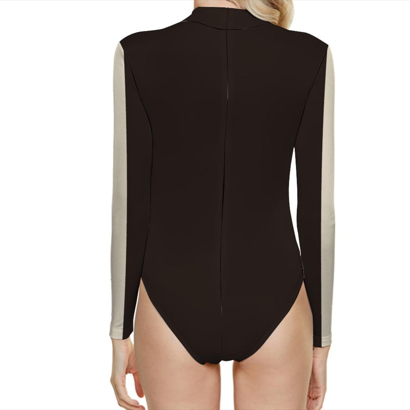 Retro Futuristic Long Sleeve Swimsuit | 70s Style | Vintage-inspired ...