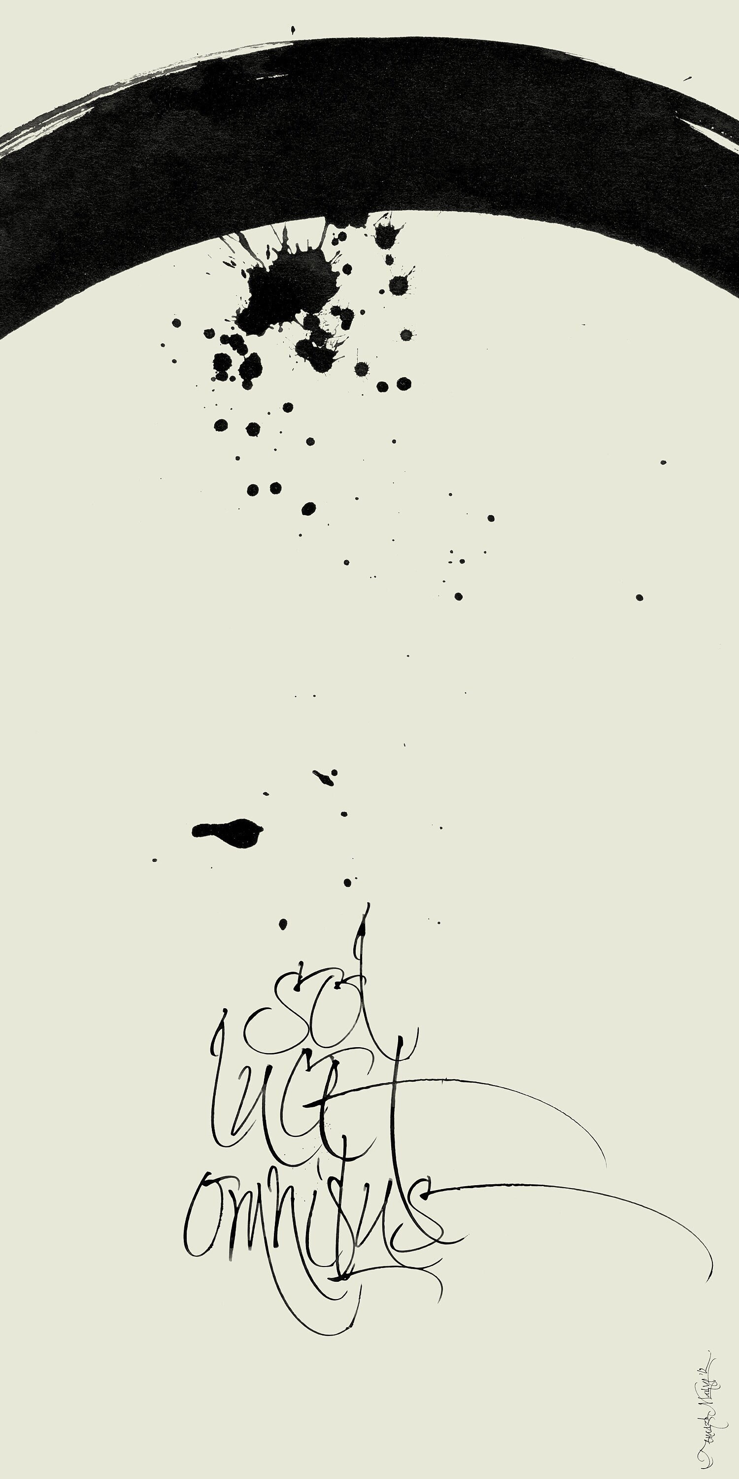 Downloadable Vertical Calligraphy Poster 'sol Lucet - Etsy