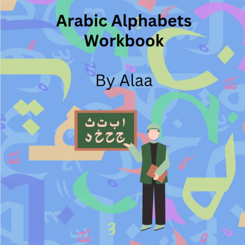 Arabic Letters Workbook Practice - Over 200 Vocabularies - Alphabets in ...