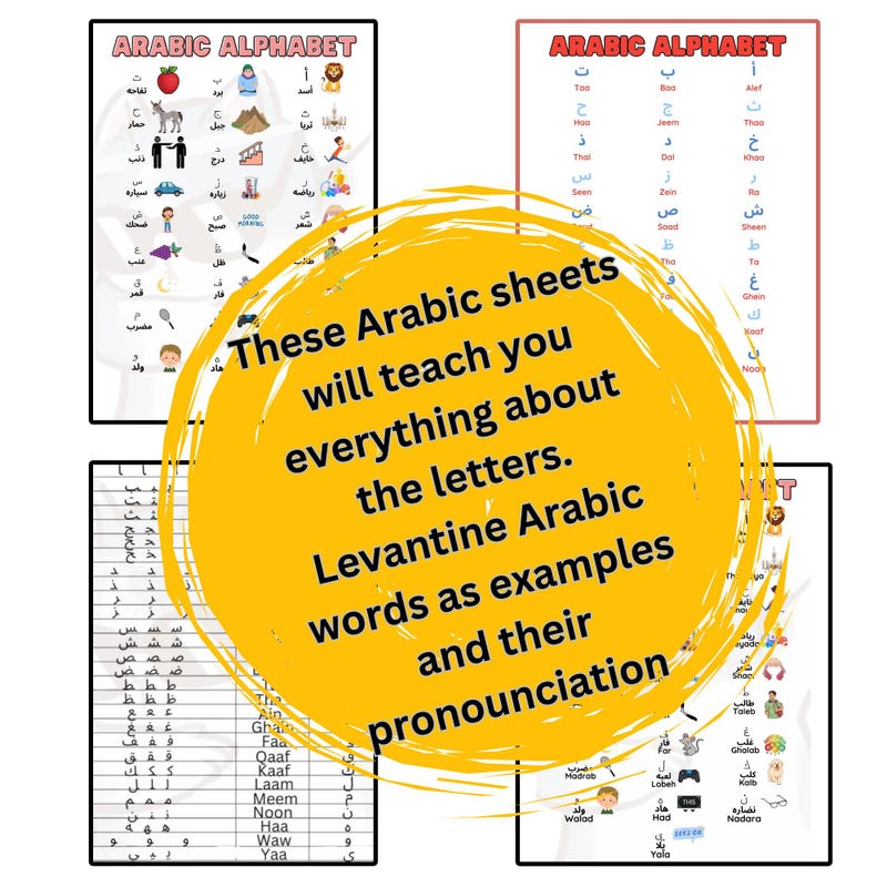 Arabic Alphabet - Etsy