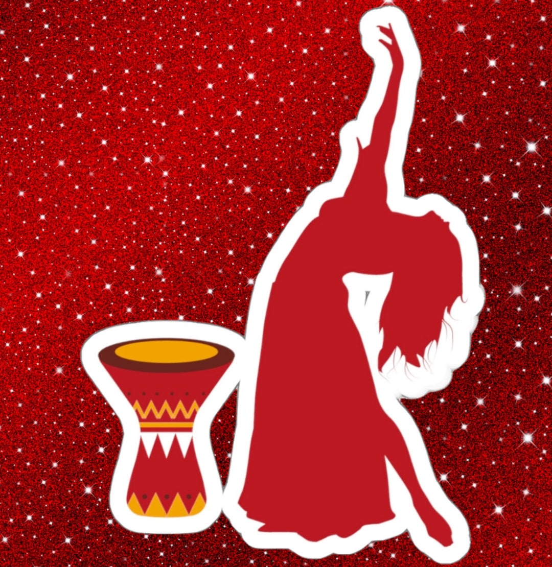 Belly Dance Sticker - Arabic Sticker - Arabic Gifts - Arabic Laptop ...