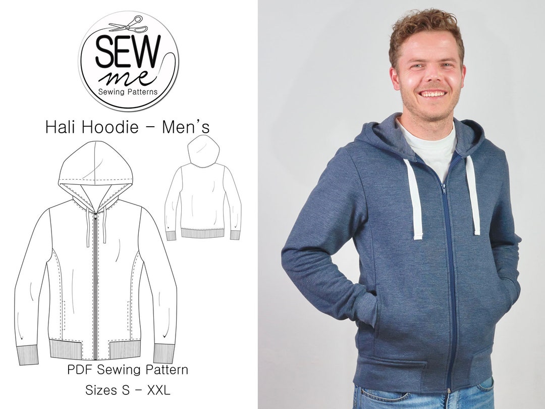Hali Hoodie Men's PDF Sewing Pattern - Etsy
