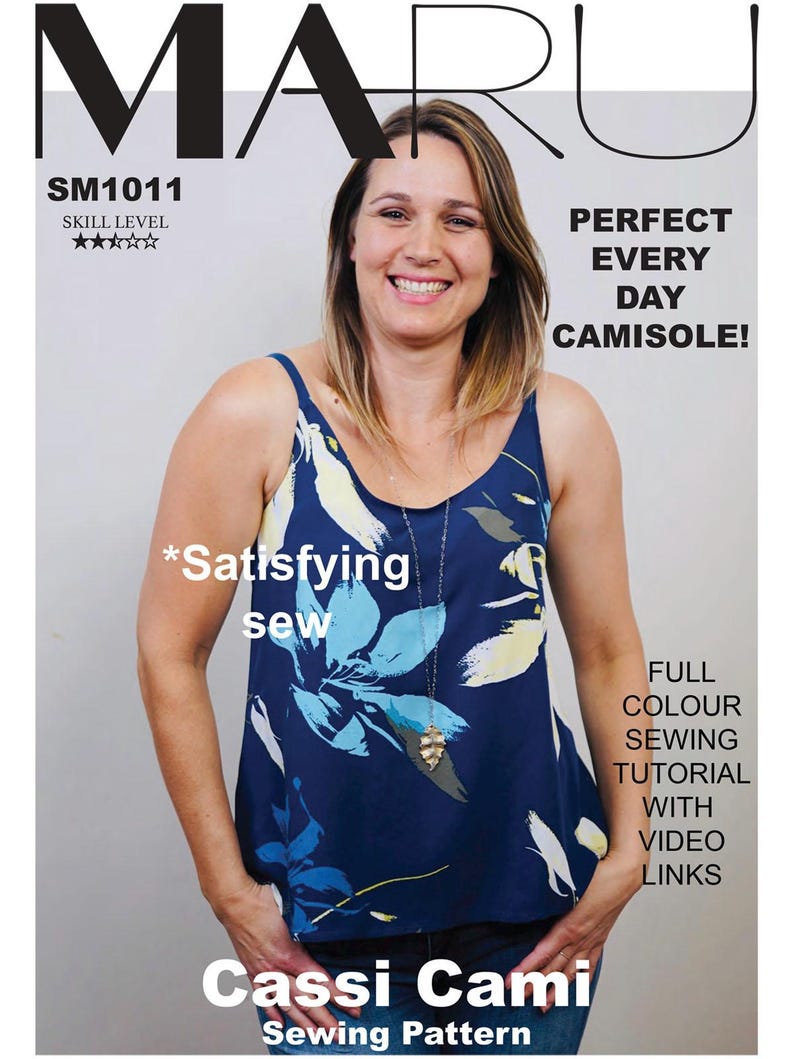 Cassi Cami PDF Sewing Pattern - Etsy