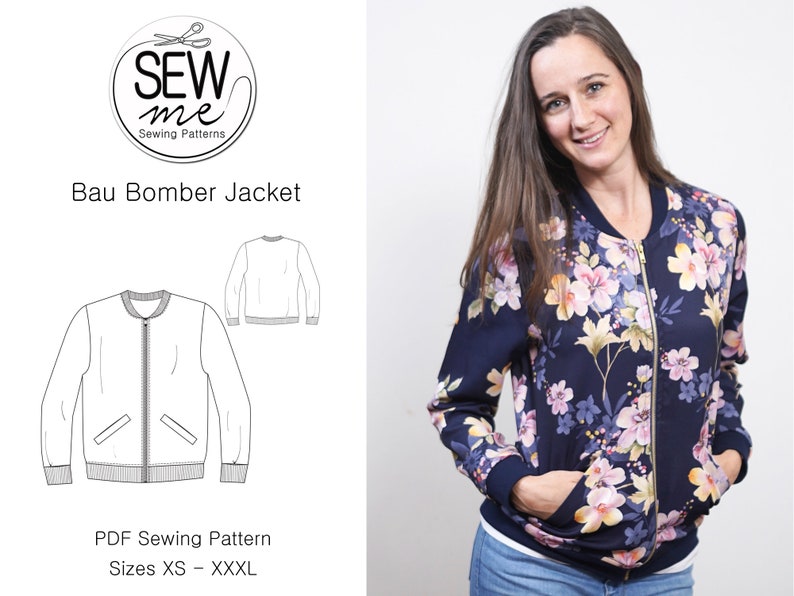 Bau Bomber Jacket PDF Sewing Pattern - Etsy