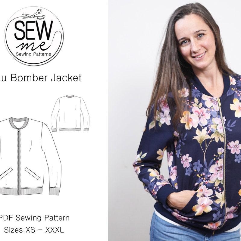 Bomber Jacket Pattern - Etsy