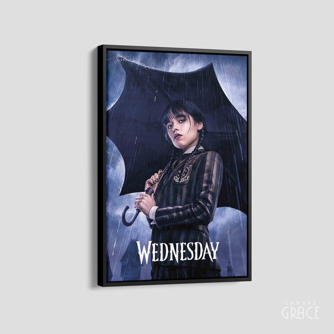 Wednesday Movie Poster Jenna Ortega Canvas TV Series Print - Etsy