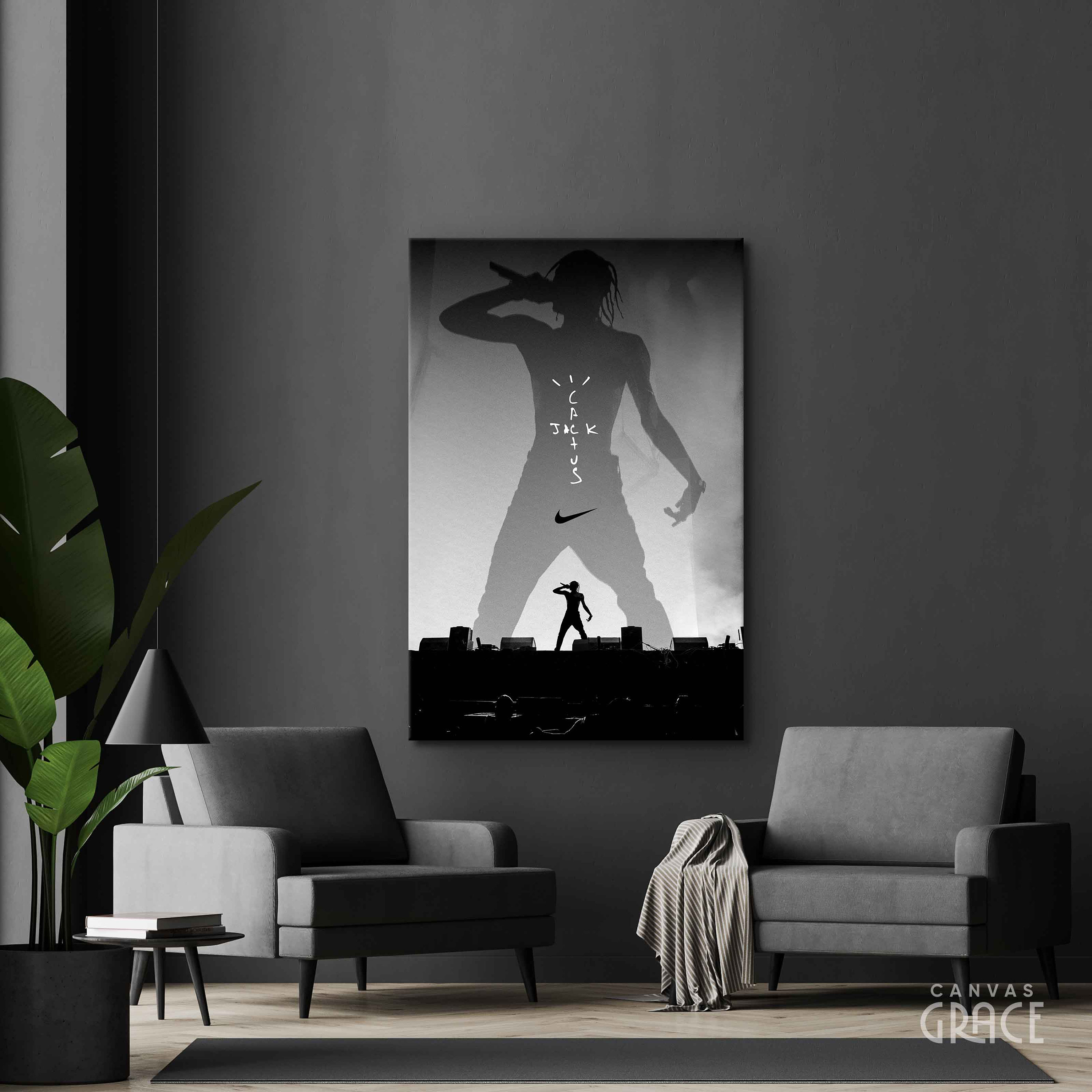 Travis Poster, Travis Astroworld Canvas, Travis Cactus Jack Print ...