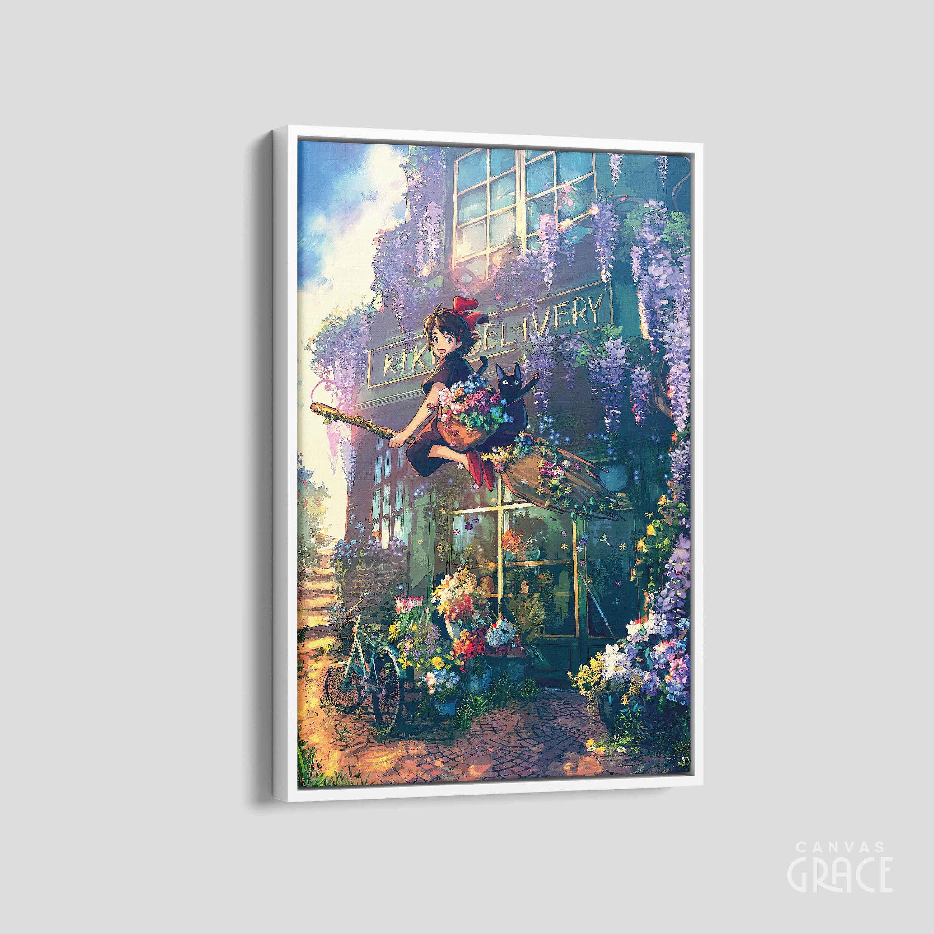 Kikis Lieferservice Poster, japanische Anime, Studio Ghibli Poster ...