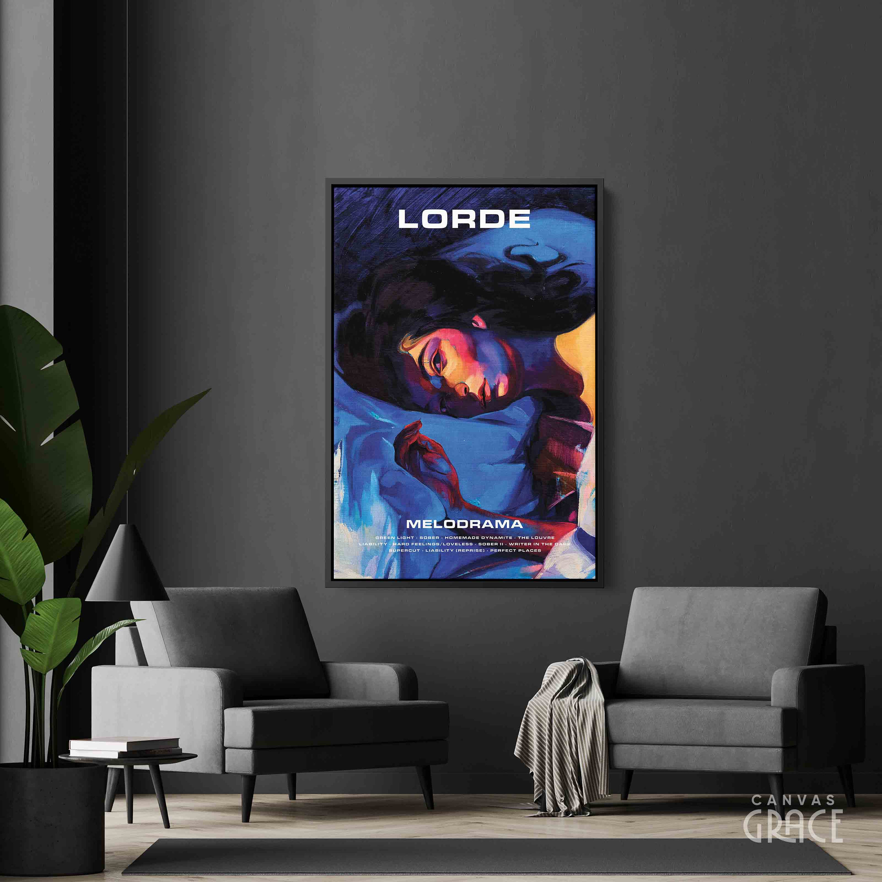 Lorde Poster, Melodrama Poster Canvas, Melodrama Album Print, Album ...