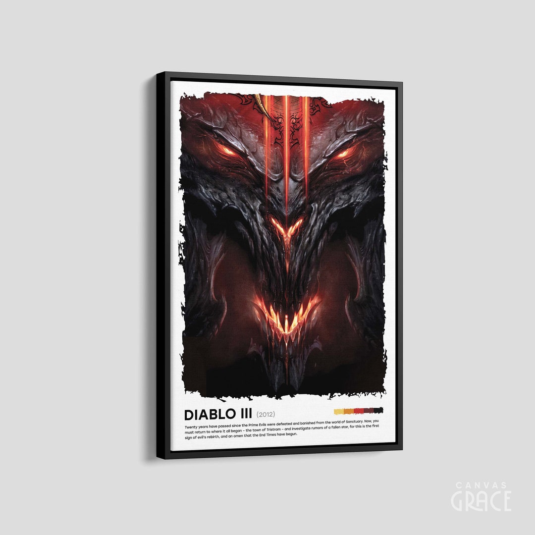 Diablo III 2012 Posters Lilith Poster Diablo Canvas - Etsy