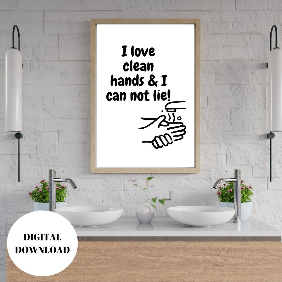 Set of 3 Bathroom Wall Art Inspired by Music so Fresh and so Clean ...