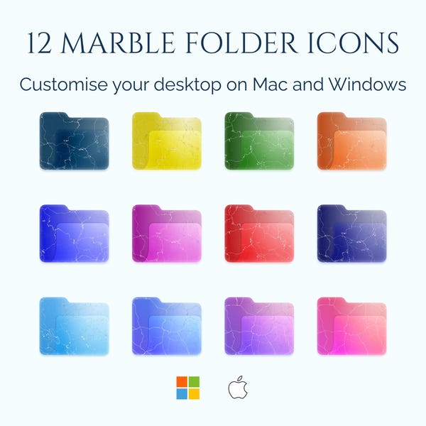 Marble Desktop - Etsy