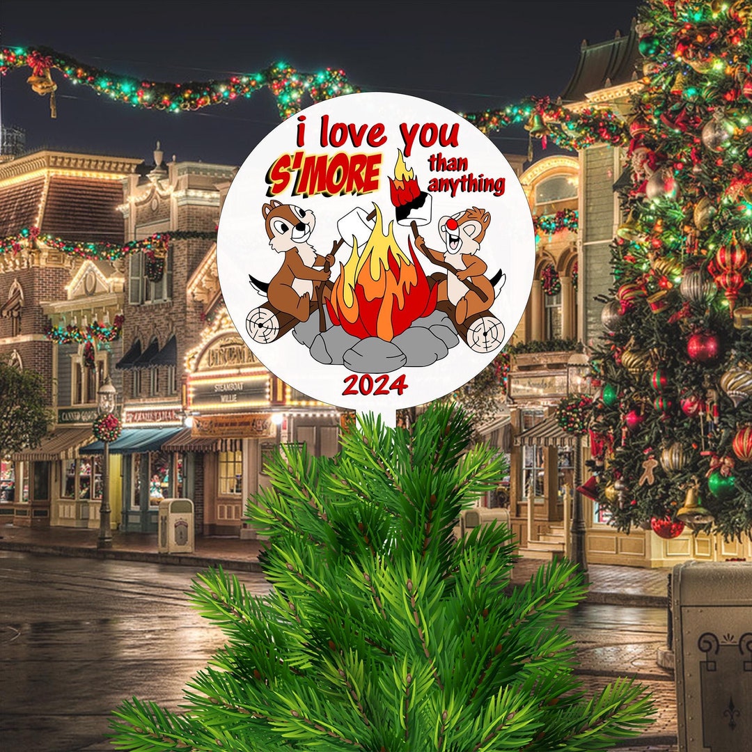 Chip and Dale Christmas Tree Topper Lighted DIY Option, S'more Chip and ...