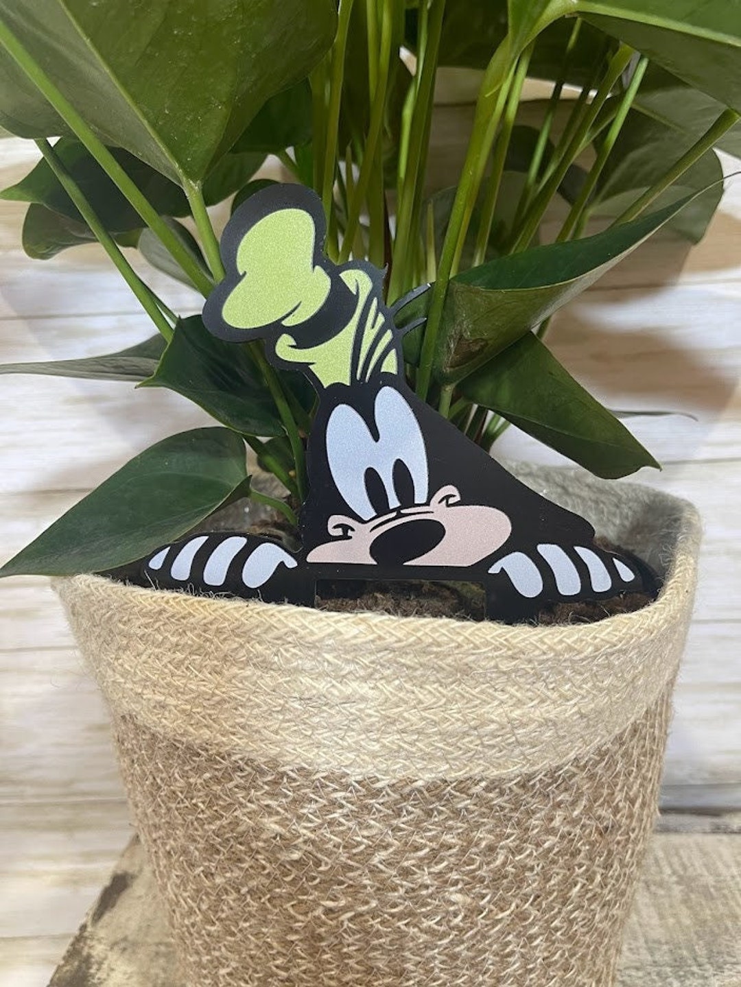 Goofy Gifts - Goofy Collector Potted Plant Pick - Peeking Goofy Planter ...
