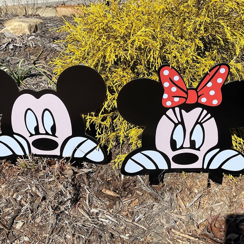 Peeking Mickey Mouse - Etsy