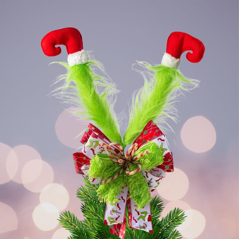 Grinch Tree Toppers - Etsy