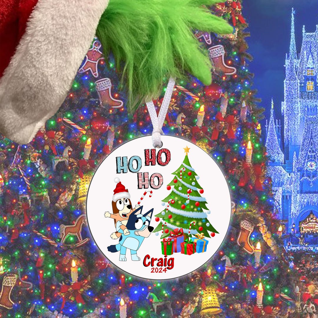 Bluey Christmas Ornaments for Kids, 4 Inch Bluey and Bingo Ornament ...