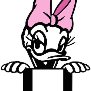 Peeking Donald Duck Yard Sign - Peeking Daisy Duck Yard Decor- Donald ...