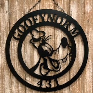 Goofy Door Hanger - Disney Goofy Office Sign - Gift for Goofy Lover ...