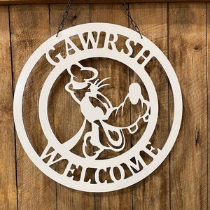 Goofy Door Hanger - Disney Goofy Office Sign - Gift for Goofy Lover ...