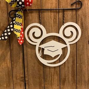 Custom Mickey Graduation Ears Sign - Mickey Ears Shaped Graduation Yard ...