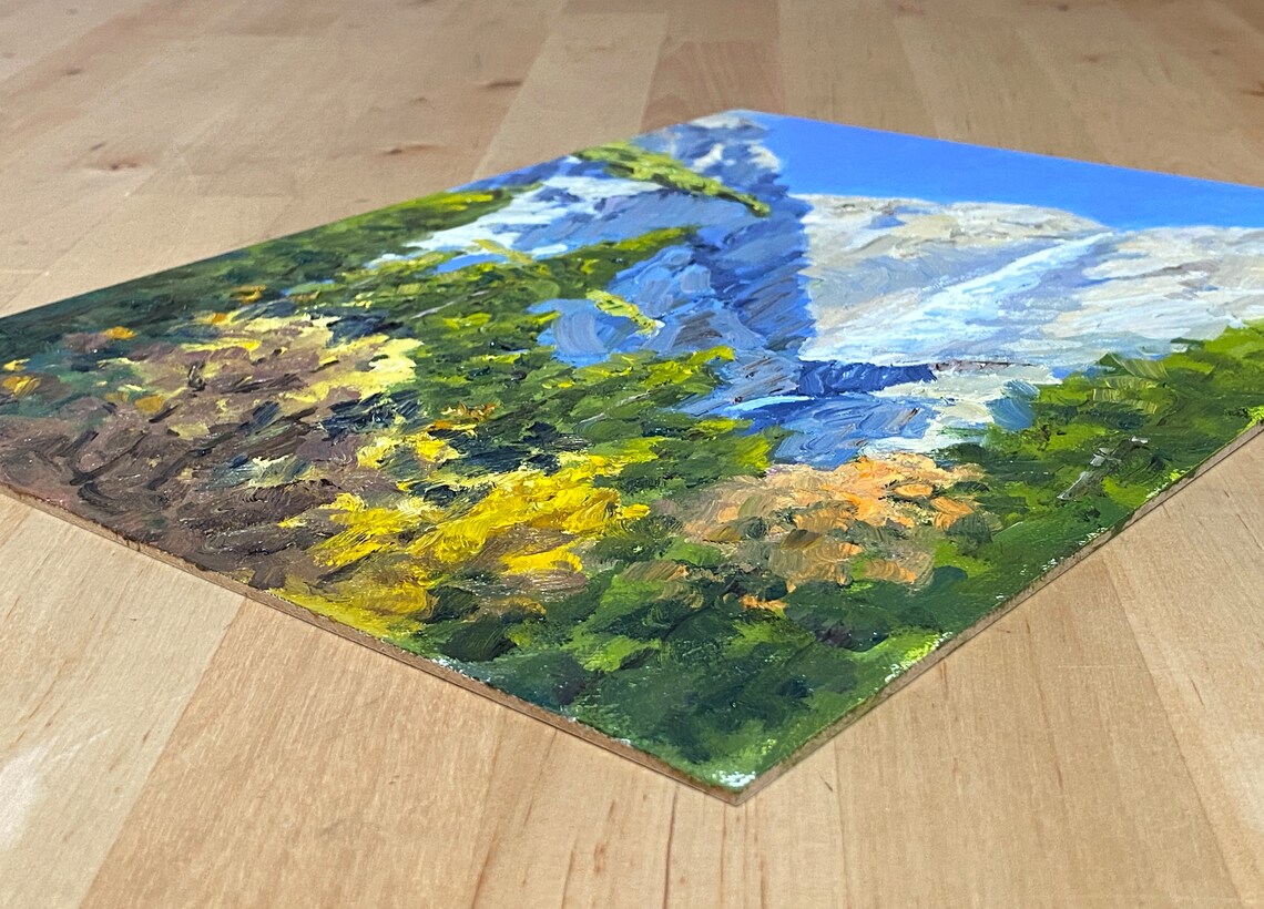 Unique Original 12x9 Oil on Linen Panel Painting Fall Colors at ...