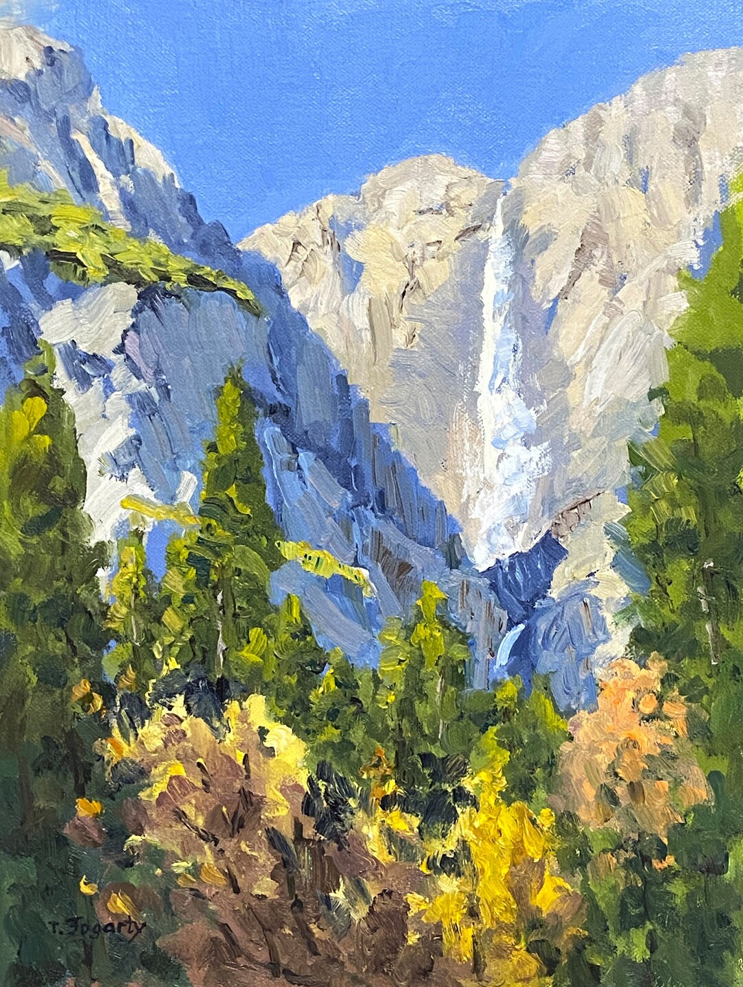 Unique Original 12x9 Oil on Linen Panel Painting Fall Colors at ...