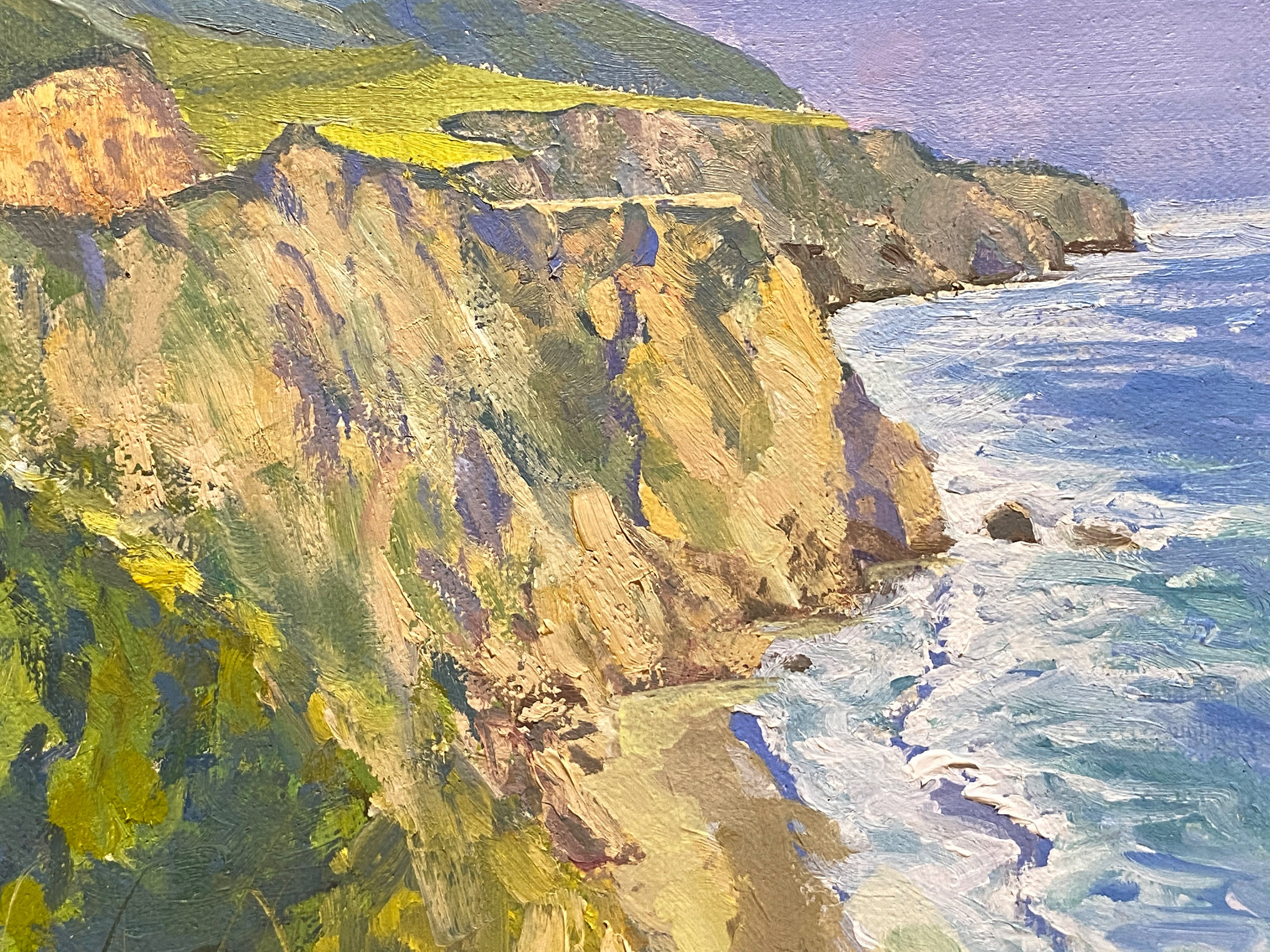 Original Oil Painting Bixby Bridge, the Guardian of Big Sur Coast - Etsy