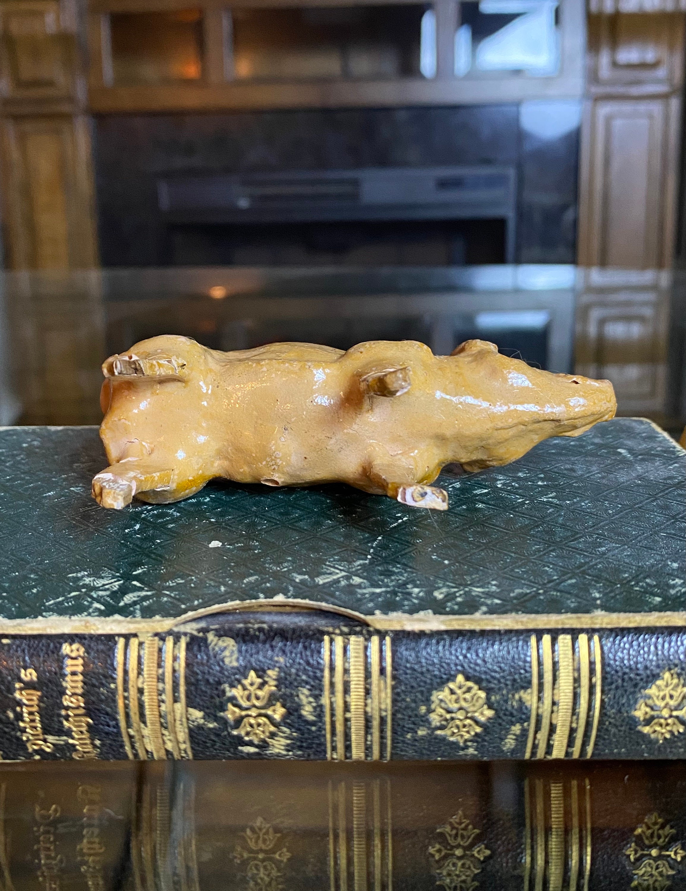 Antique Miniature Pig Figurine - Etsy
