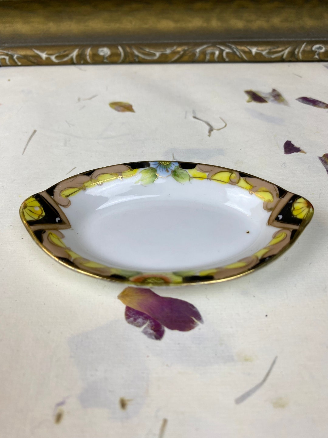 Antique Miniature Doll Serving Tray, Tea Tray, Dollhouse Miniature Hand ...