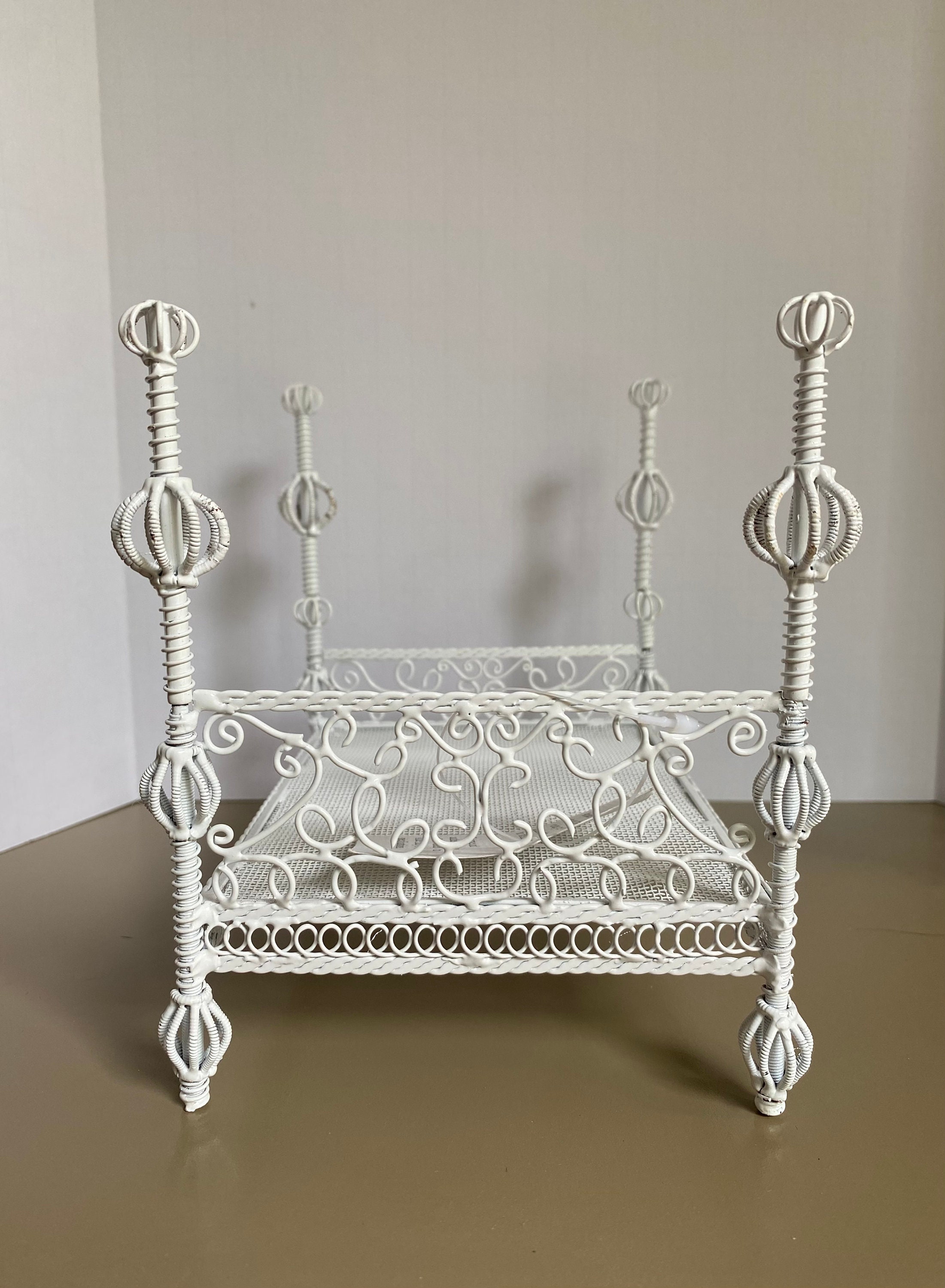 Vintage Alice Lacy Dollhouse Miniature Wire Wicker Bed 1:12 Scale - Etsy