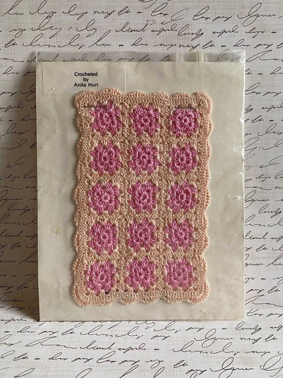 Vintage Crocheted Miniature Baby Blanket - Etsy