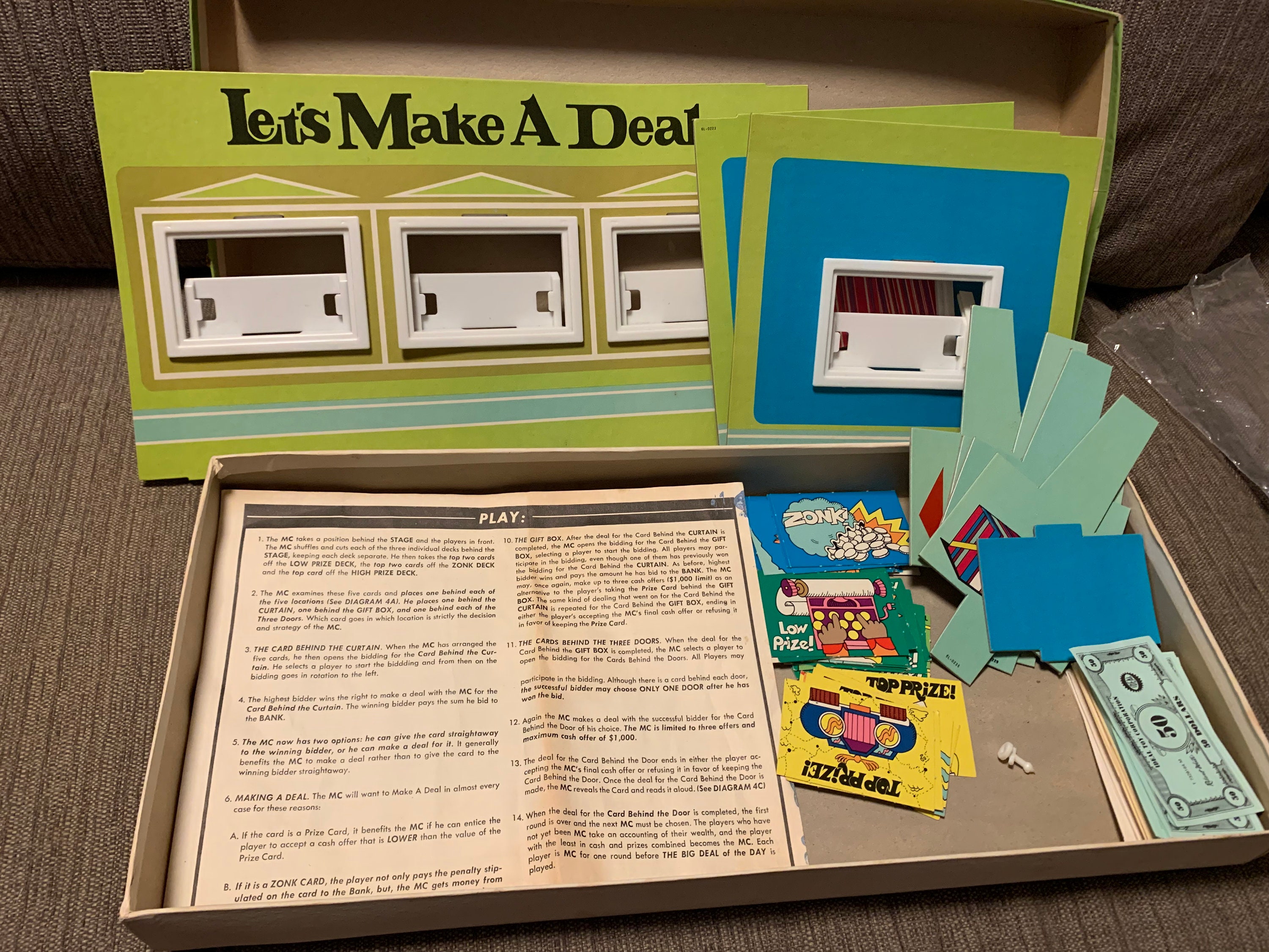 Vintage 1974 Let's Make a Deal Board Game Complete - Etsy