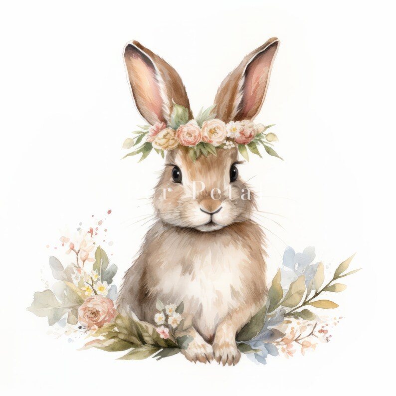 9 Watercolor Easter Clipart - Watercolor Easter Bunny Clipart - Junk ...