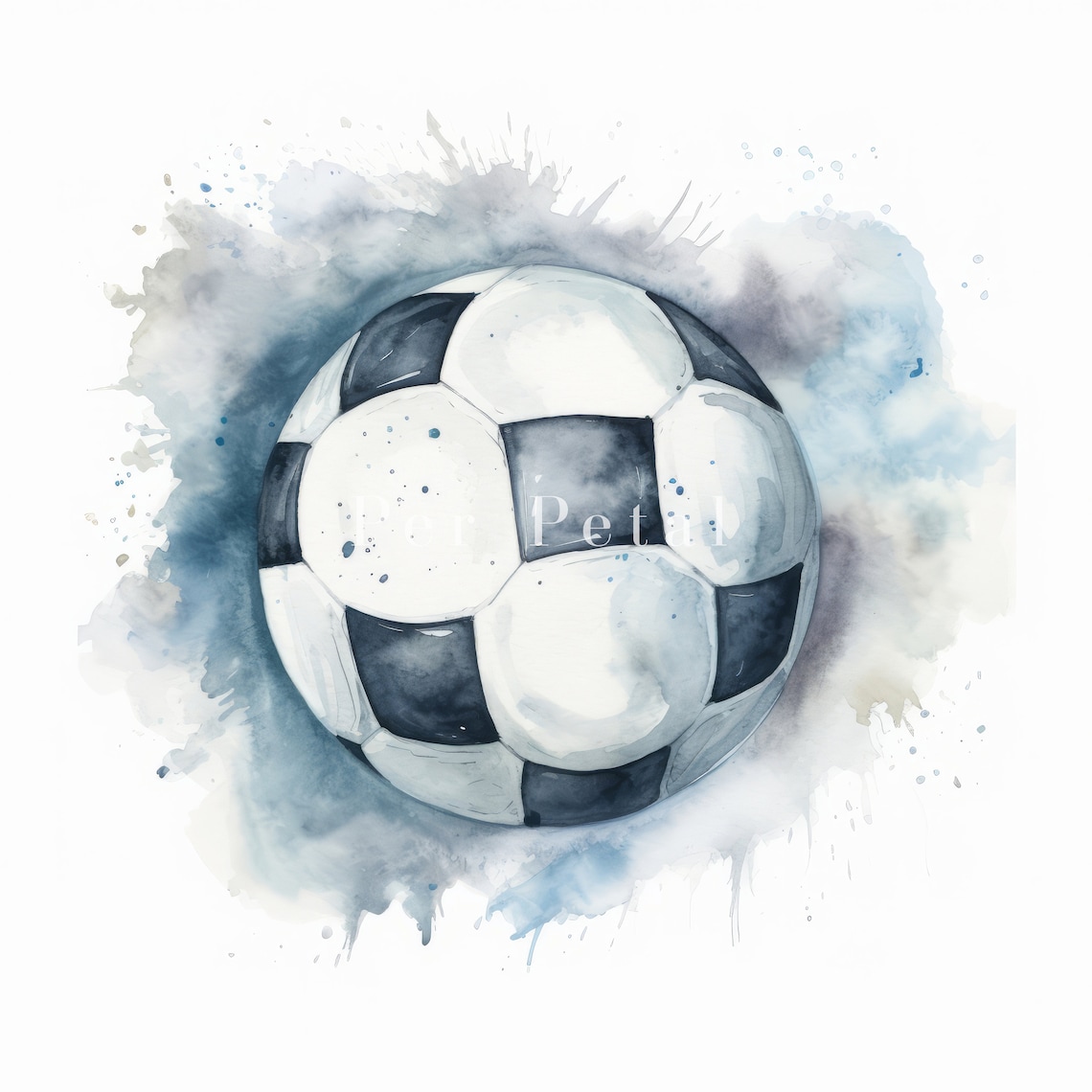 Soccer Ball Clipart Soccer Watercolor Soccer Shoes Clipart Soccer Goal ...