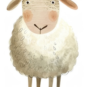 9 Watercolor Cute Farm Animal Clipart, Watercolor Junk Journal, Digital ...