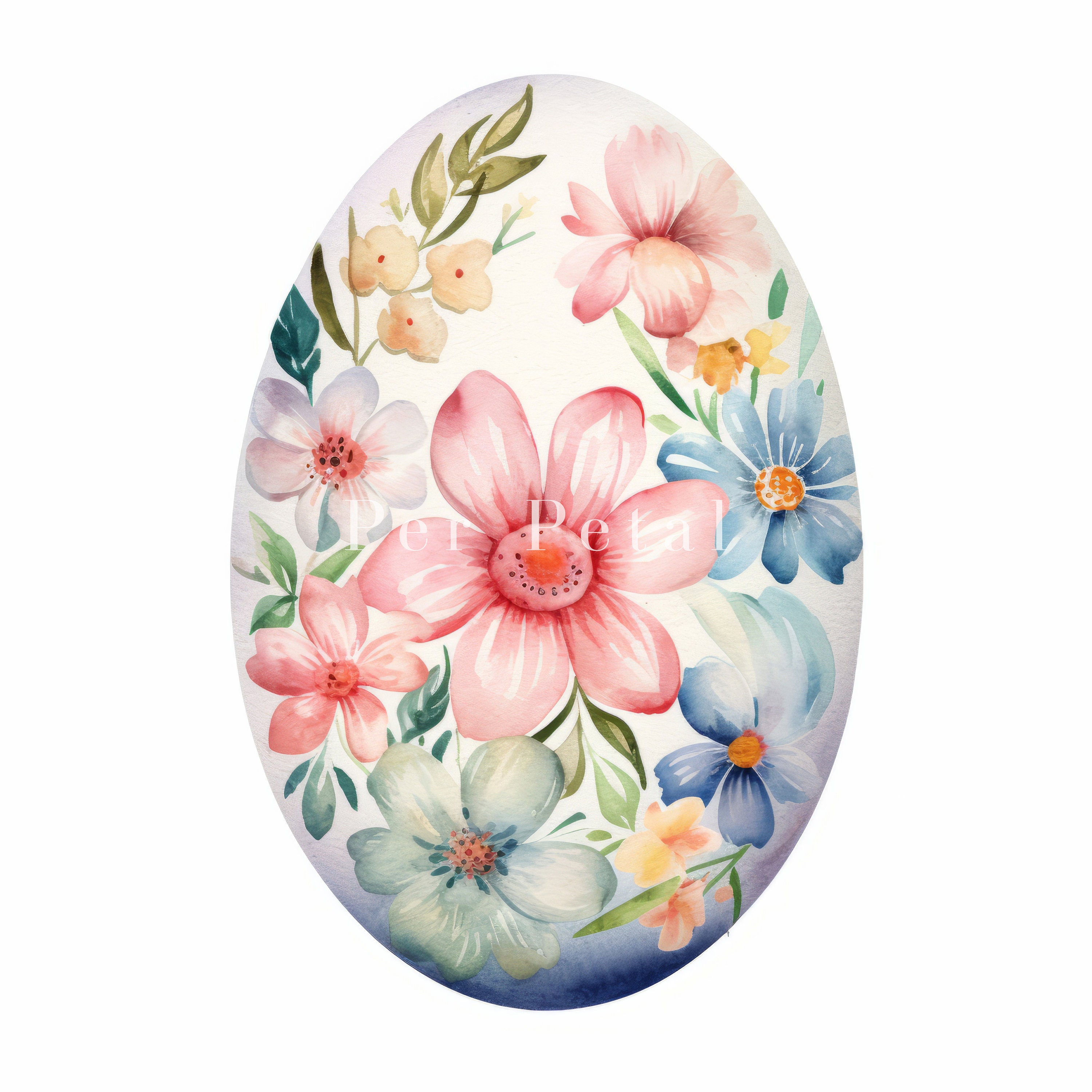 9 Watercolor Easter Clipart - Watercolor Spring Flowers Clipart - Junk ...